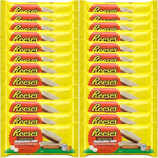 Amazon.com : REESE'S Mallow-Top Marshmallow Creme Milk Chocolate Peanut ...