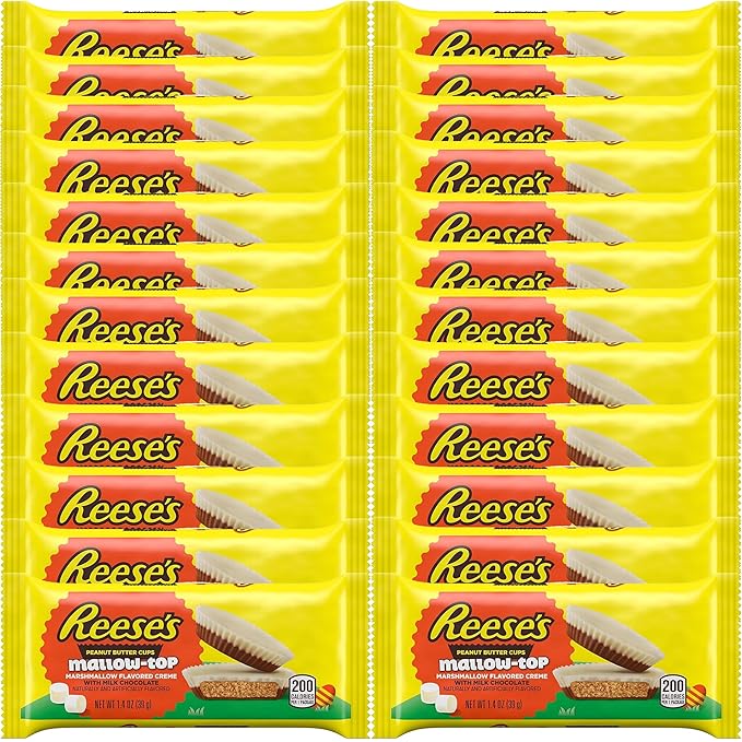 Amazon.com : REESE'S Mallow-Top Marshmallow Creme Milk Chocolate Peanut ...