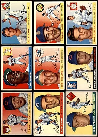 Amazon.com: 1955 Topps Baseball 50 Card Starter Set/Lot (Baseball Set ...