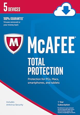 Amazon.com: McAfee 2017 Total Protection - 5 Devices [Online Code ...