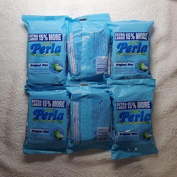 Amazon.com: PERLA Original Blue Laundry Bar Soap, 110 grams (6 ...