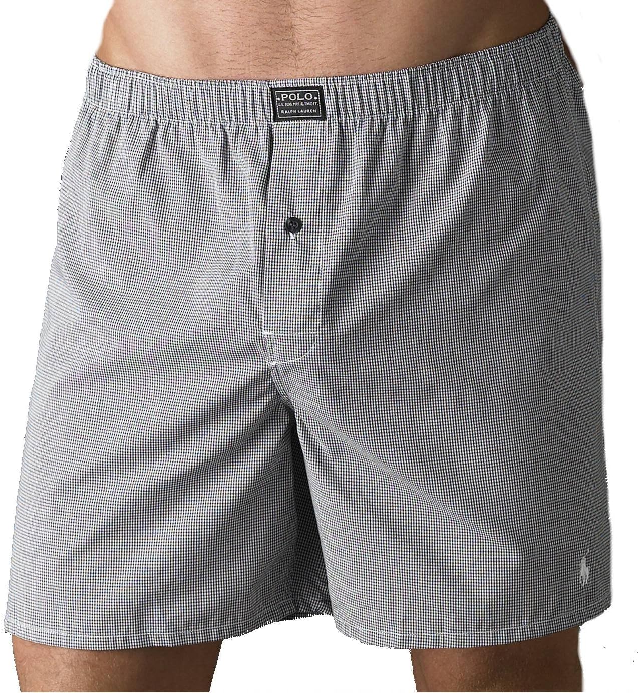 Polo Ralph Lauren Men's Classic Woven Boxers (Small, Bolton Plaid) at ...