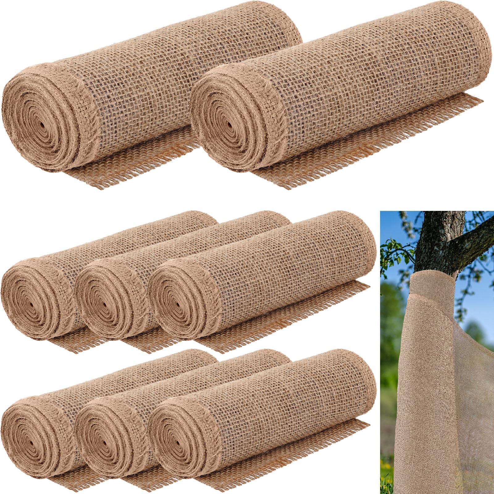 Amazon.com: Jecery Natural Burlap Rolls 39.4'' x 40' Burlap Tree Wrap ...