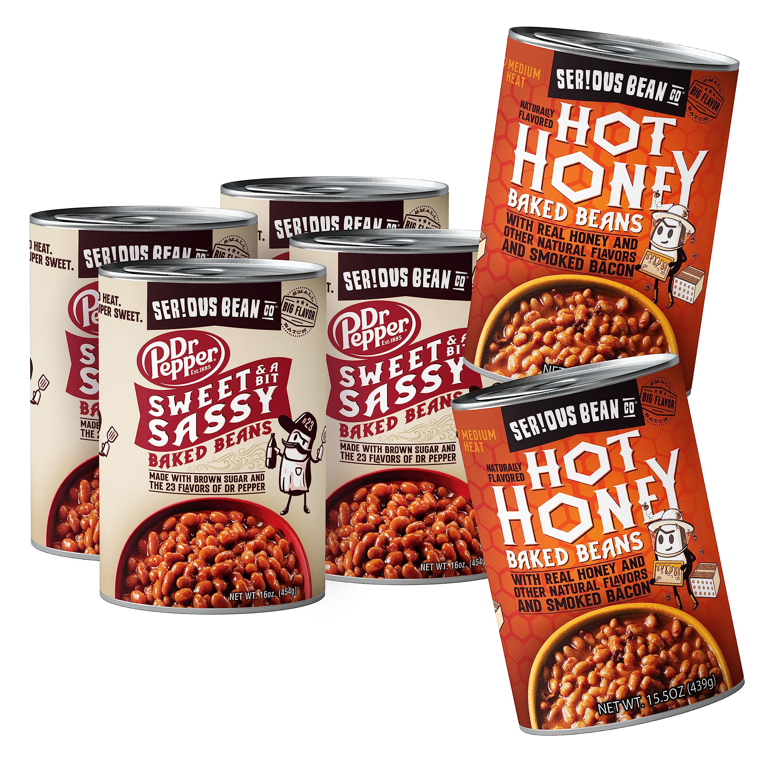Amazon.com : SERIOUS Bean Co BONUS PACK - 4 Cans of Sweet & Sassy Dr ...