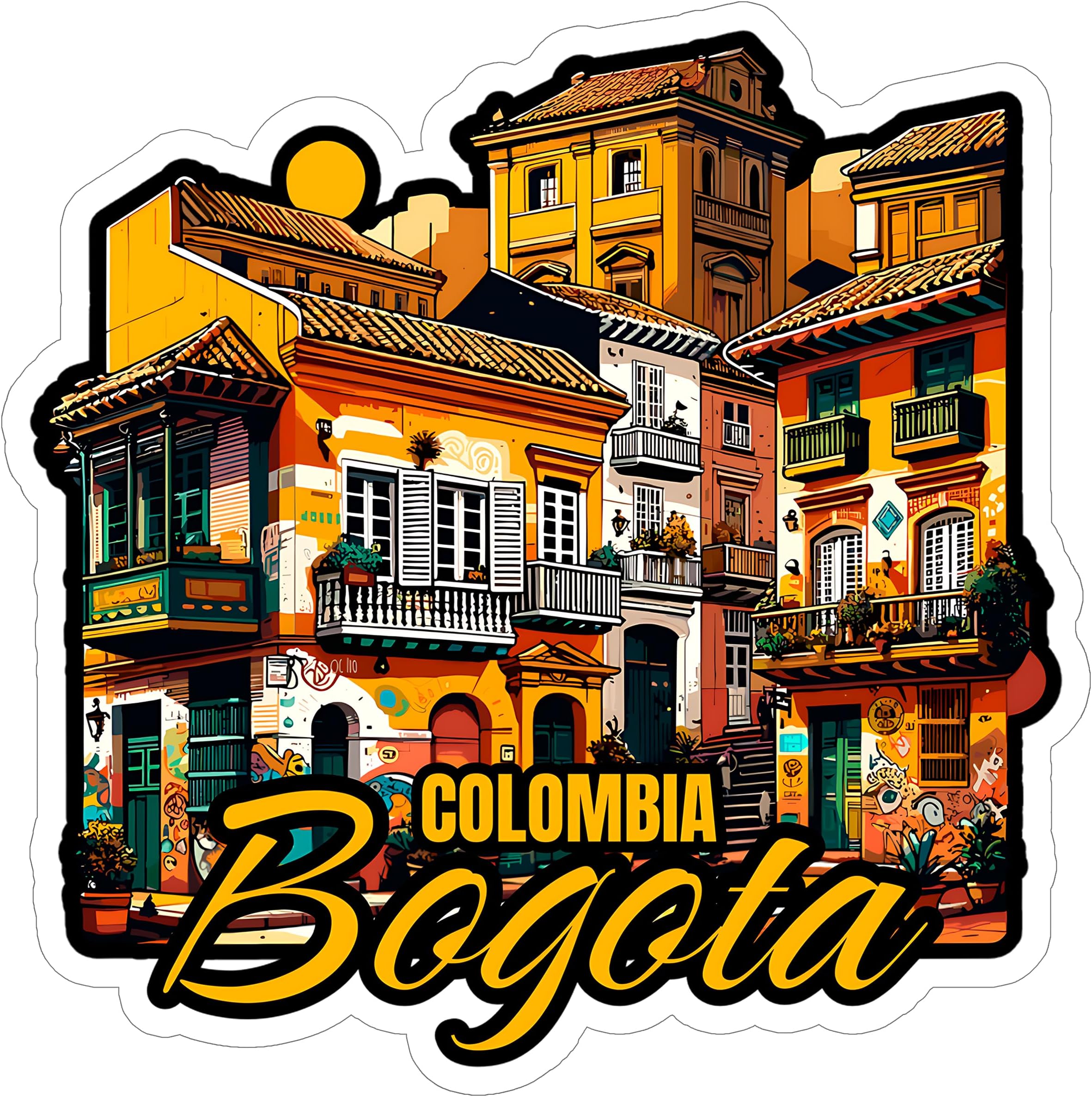 Amazon.com - Colombia, Colombian Flag, Aguardiente, Chiva Bus Pack ...