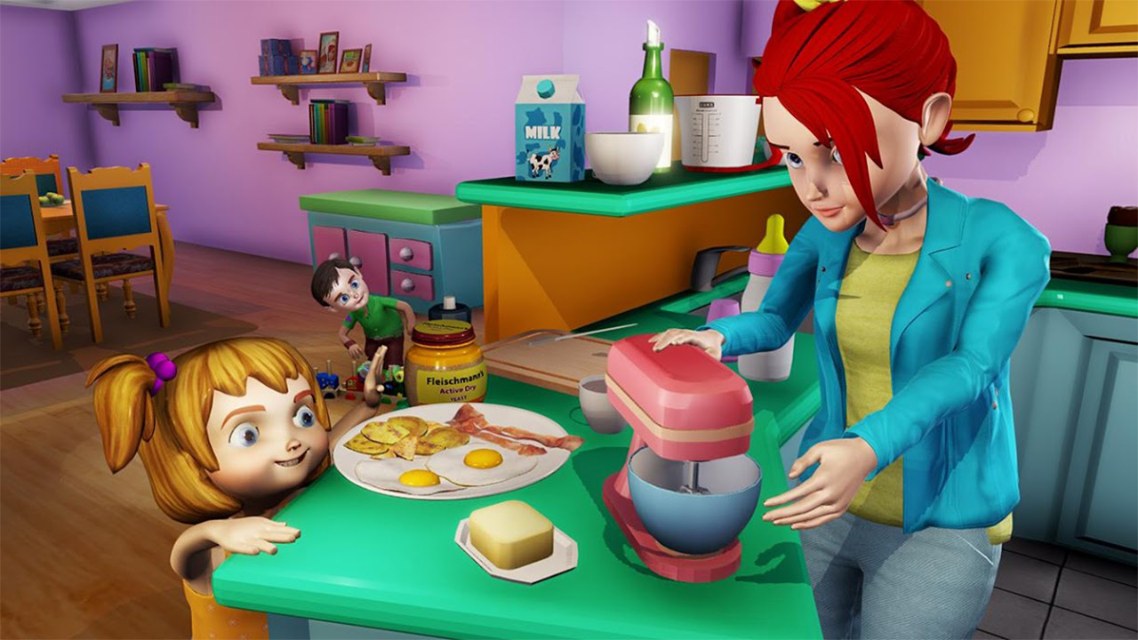 Virtual Babysitter Life Happy Family Mom Simulator 3D: Mother Baby ...