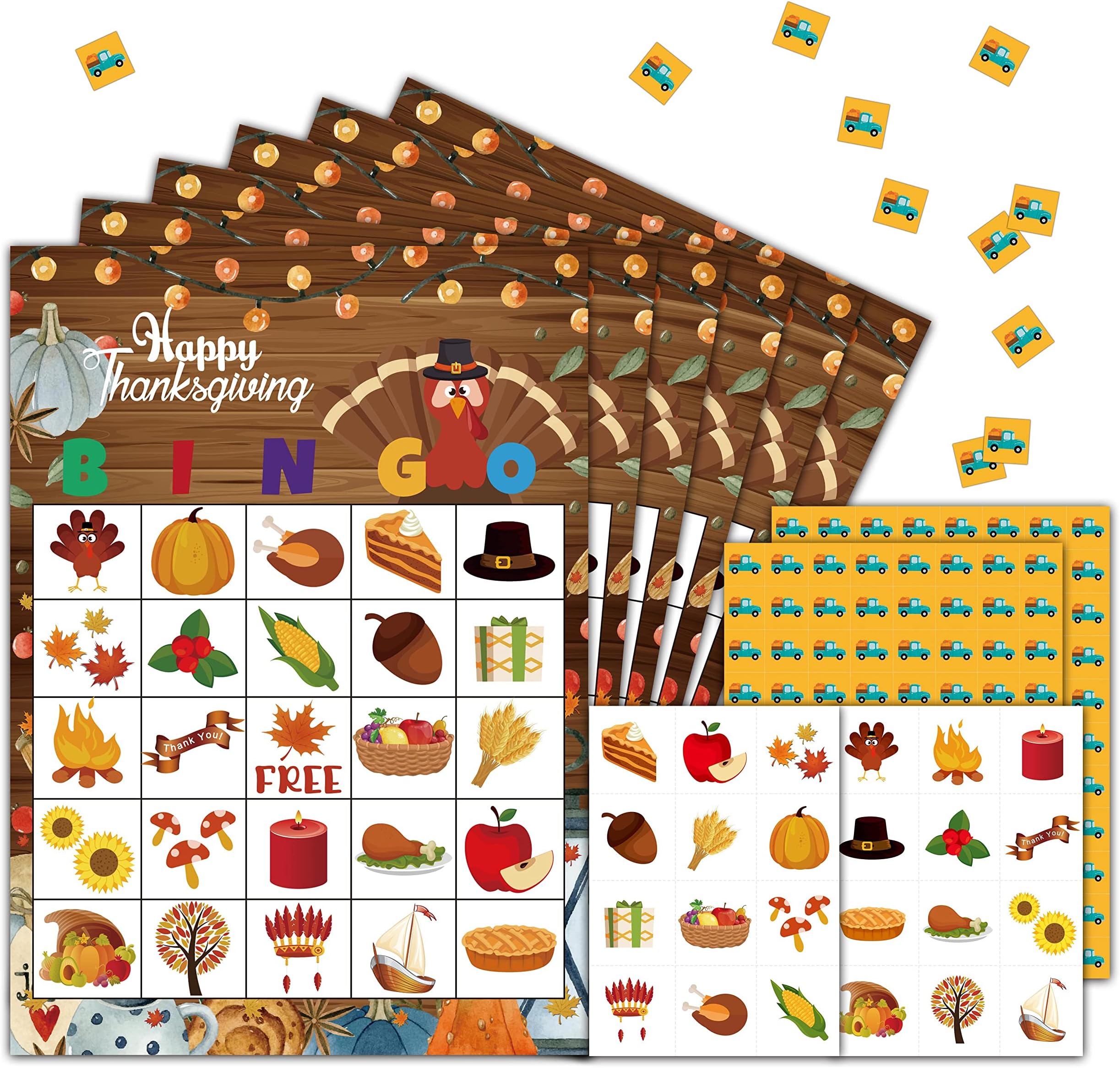 Amazon.com: Thanksgiving Scavenger Treasure Hunt Game- Fall Pumpkin ...