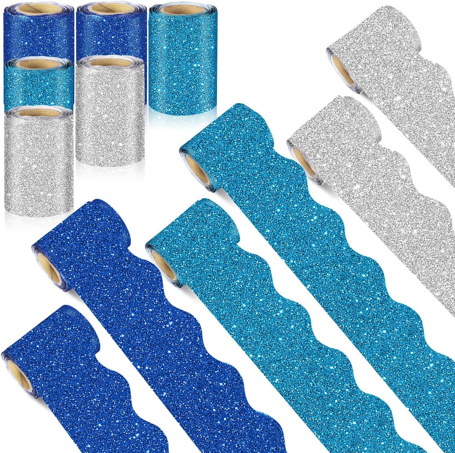 Amazon.com: Containlol 118 ft Glitter Classroom Borders for Bulletin ...