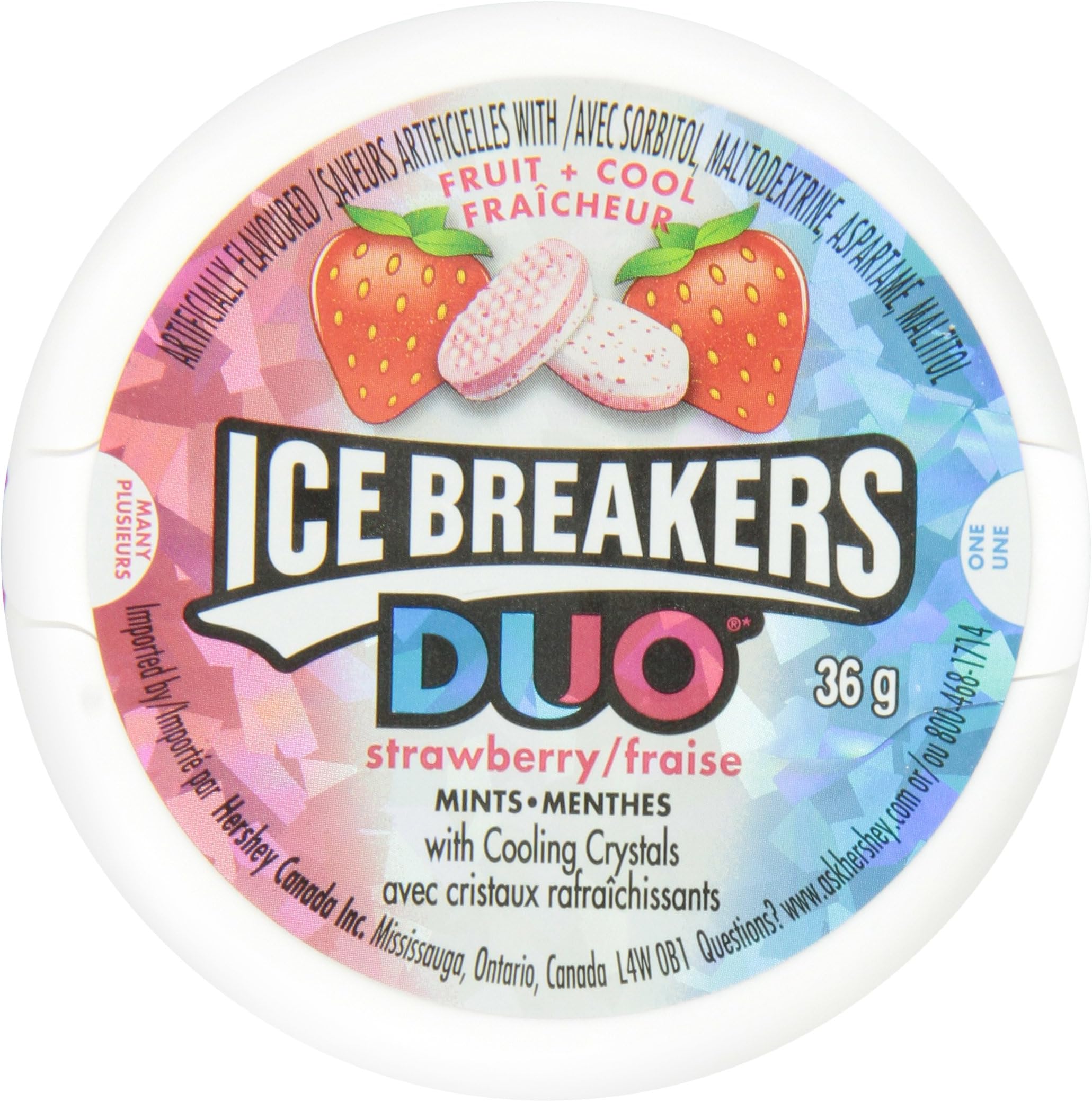 Amazon.com : ICE BREAKERS DUO Watermelon Flavored Mints (Pack of 4 ...