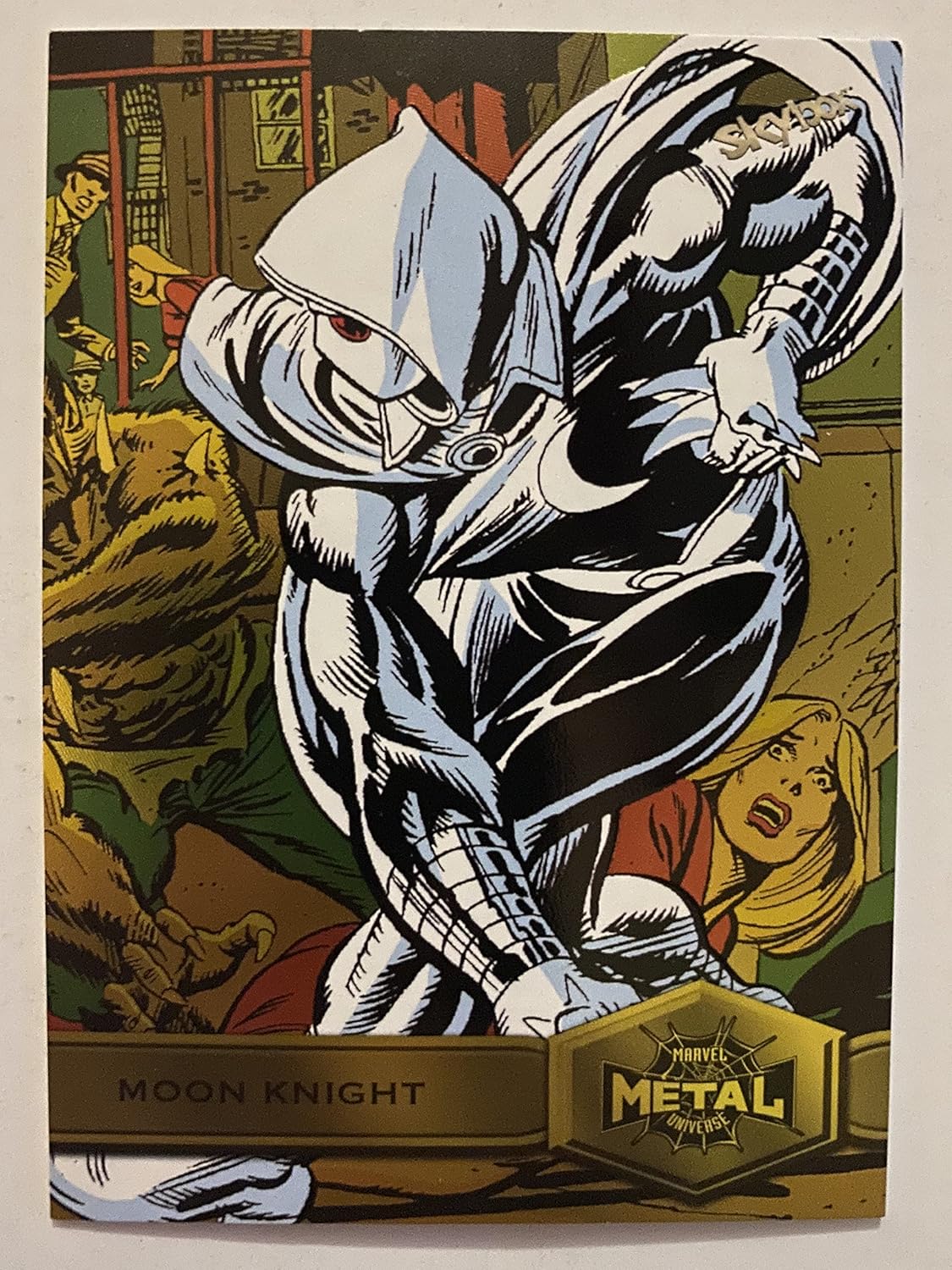 Moon Knight GOLD Metal Universe 2021 Skybox Pack Fresh Trading Card ...