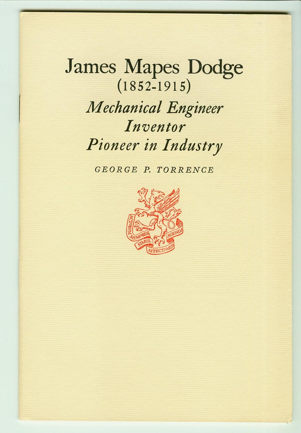 James Mapes Dodge, 1852-1915, mechanical engineer, inventor, pioneer in ...