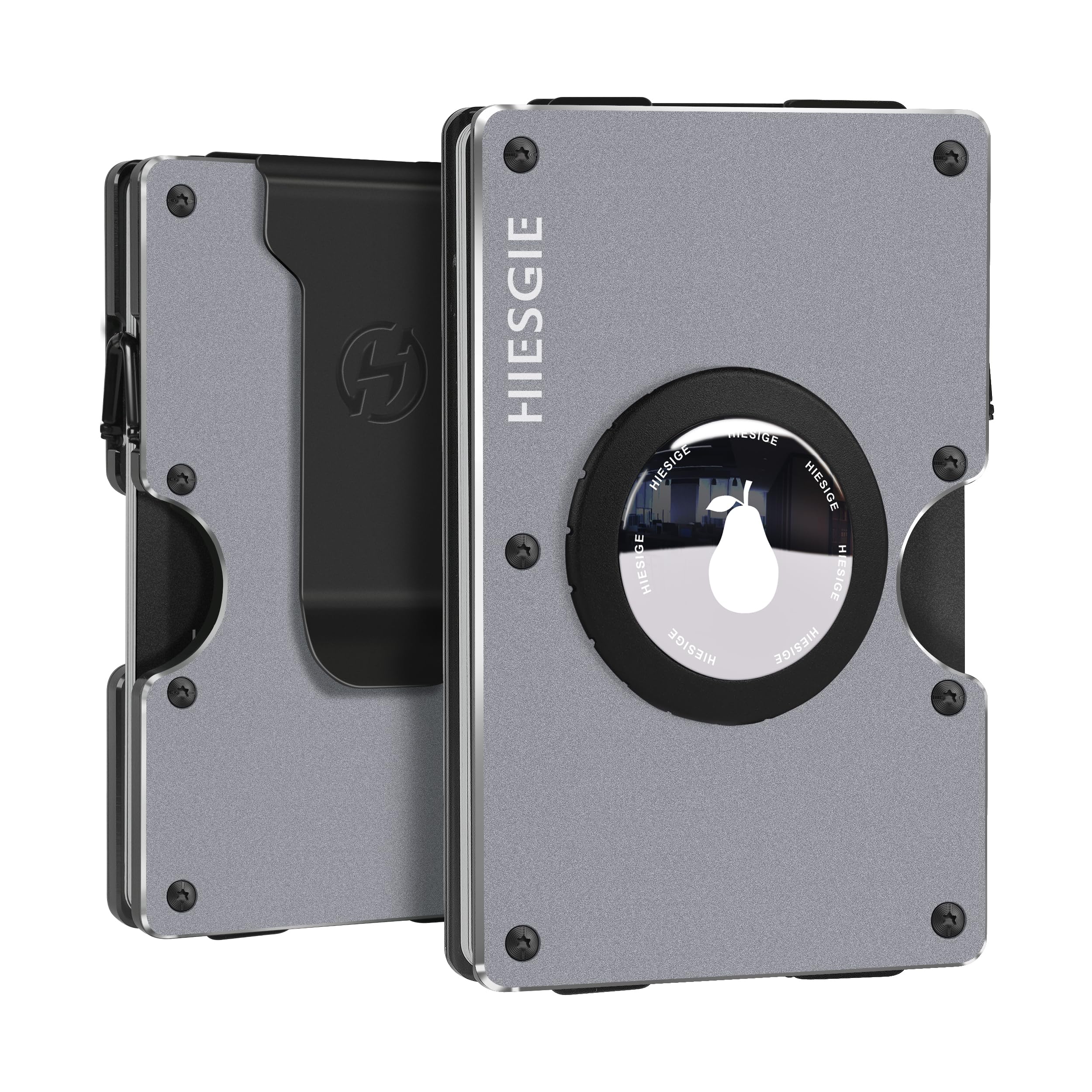 Amazon.com: HIESGIE Men Minimalist Metal Wallet with AirTag Holder ...