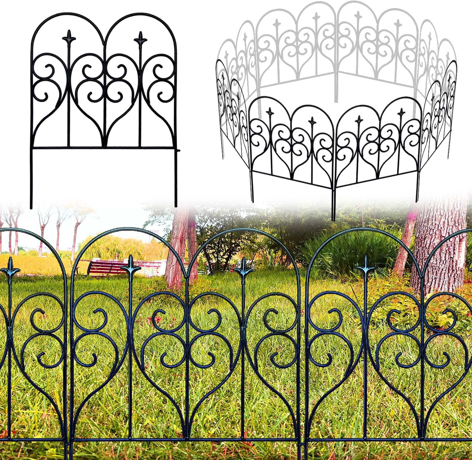 Stirling Scroll Railing Panel 1830mm Gap x 403mm High galvanised ...