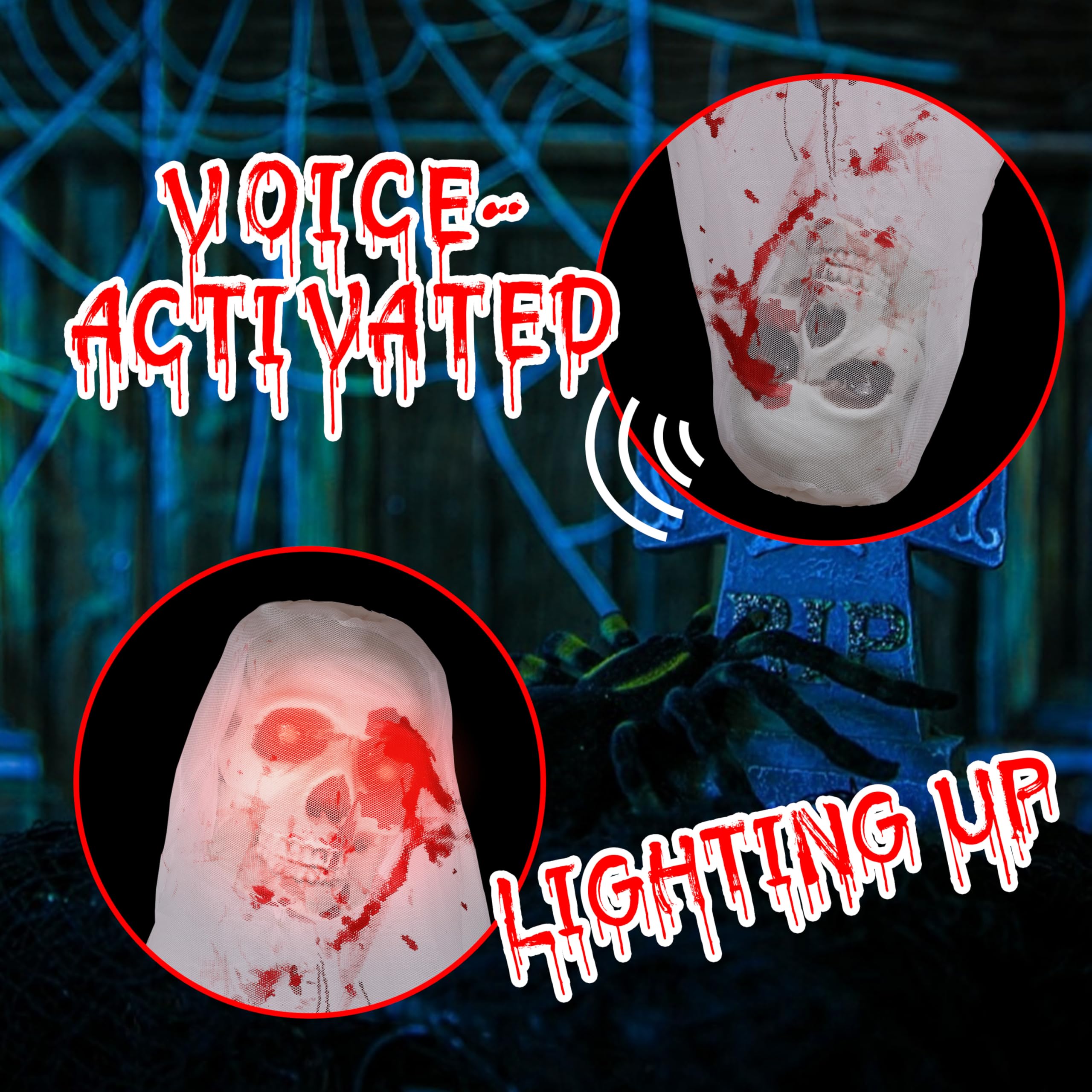 Snapklik.com : Cocoon Corpse Scary Halloween Decorations Hanging Decor ...