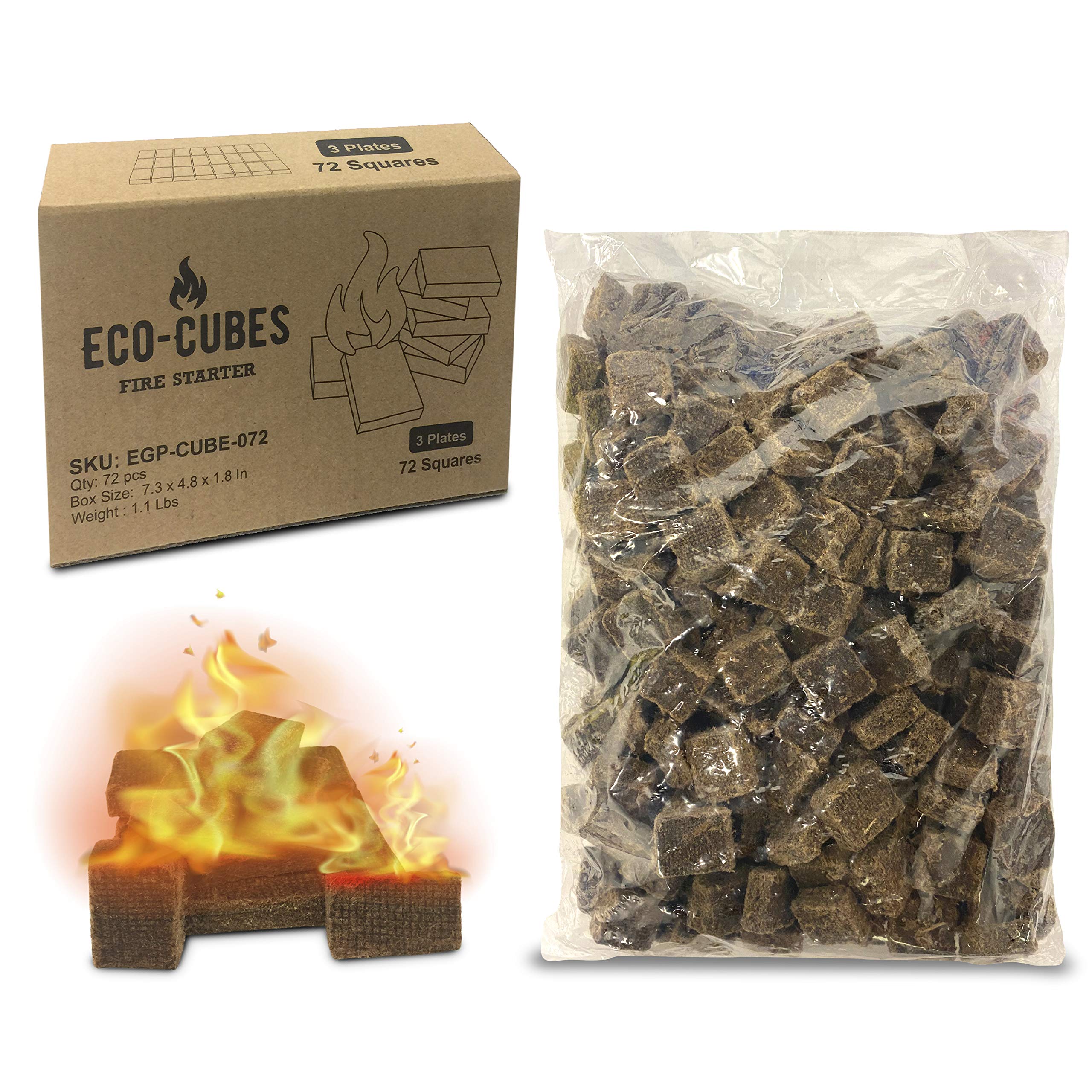 Snapklik.com : Eco Cubes Fire Starter SquaresGreat Fire Starters For Wood Stove