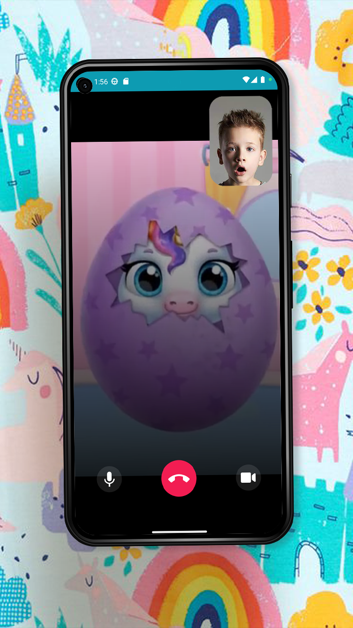 Incoming Video Call From Baby Unicorn Fake Video Voice Call & Texting ...