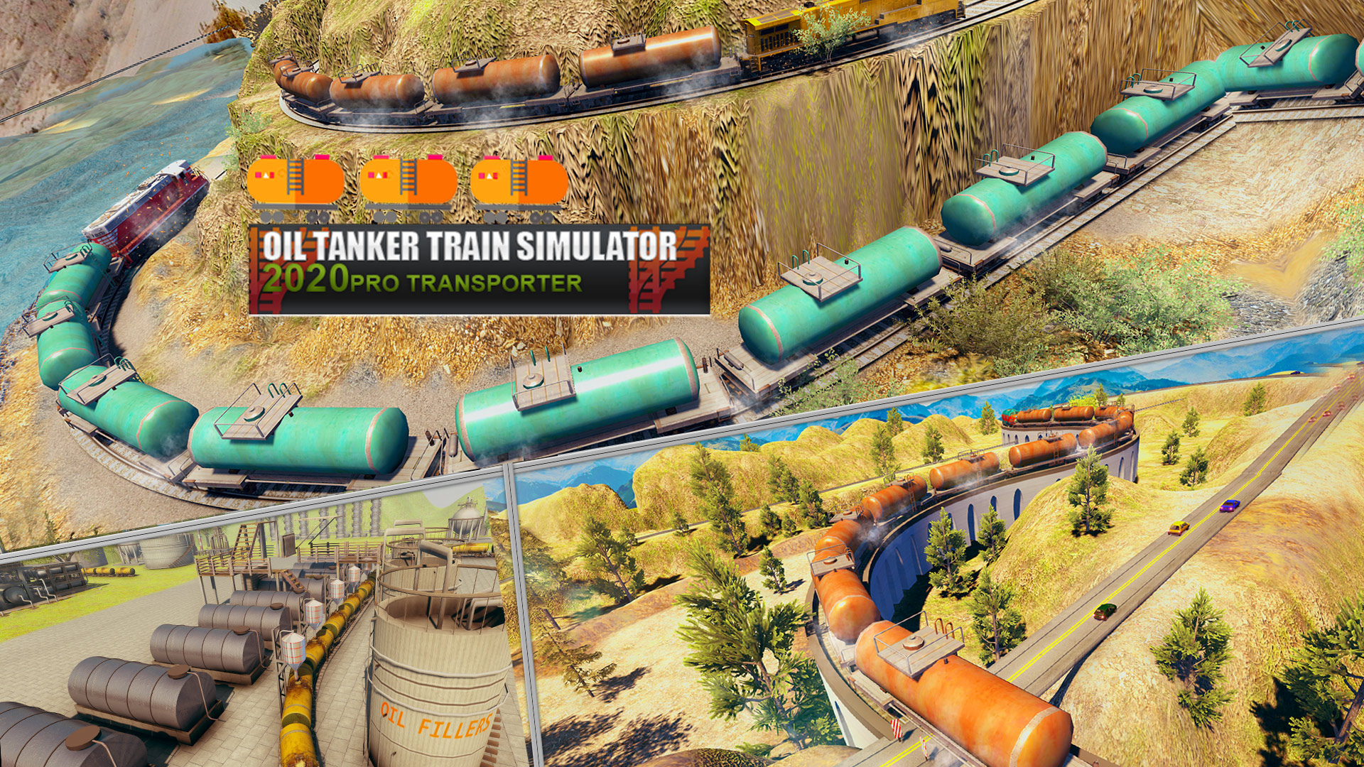 Oil Tanker Train Transport Simulator Games 2023 - Train Games 3D - App ...