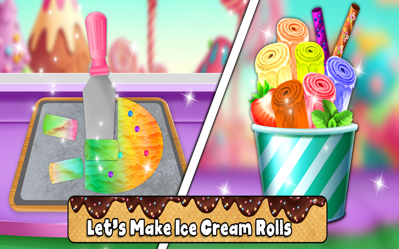 Dessert DIY Ice Cream - Cooking for Kids Colorful Roll Maker - App on ...