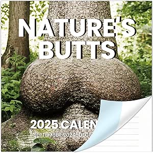 SUNEE Wall Calendar 12x12 (Natures Butts) : Amazon.ca: Office Products