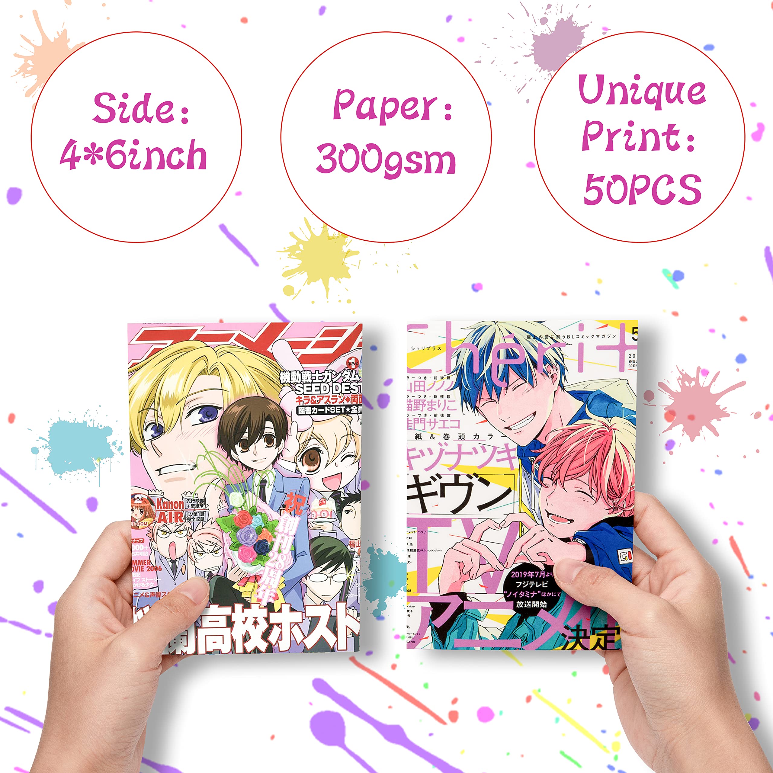 8TEHEVIN 50PCS Anime Magazine Covers Aesthetic Pictures Wall Collage ...