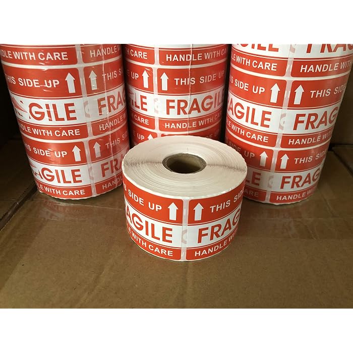 Moving Stickers 210 Fragile Shipping Labels - 3x5" Handle With Care ...
