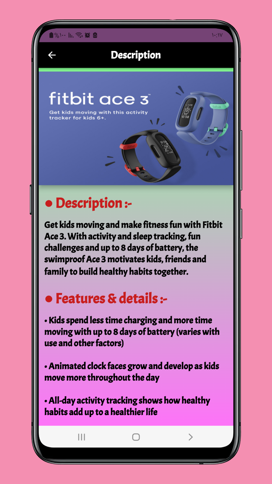 Fitbit ace 2 guide - App on the Amazon Appstore