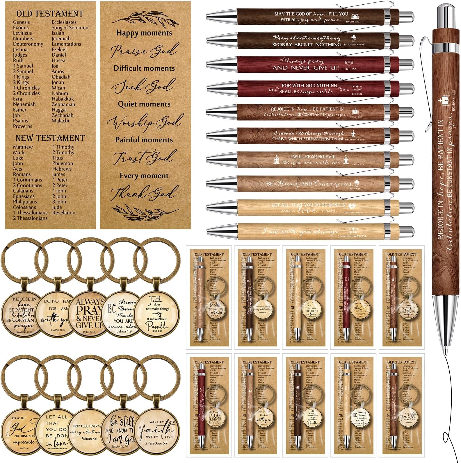 Amazon.com : Lincia 20 Sets Christian Back to School Gifts Bulk Bible ...