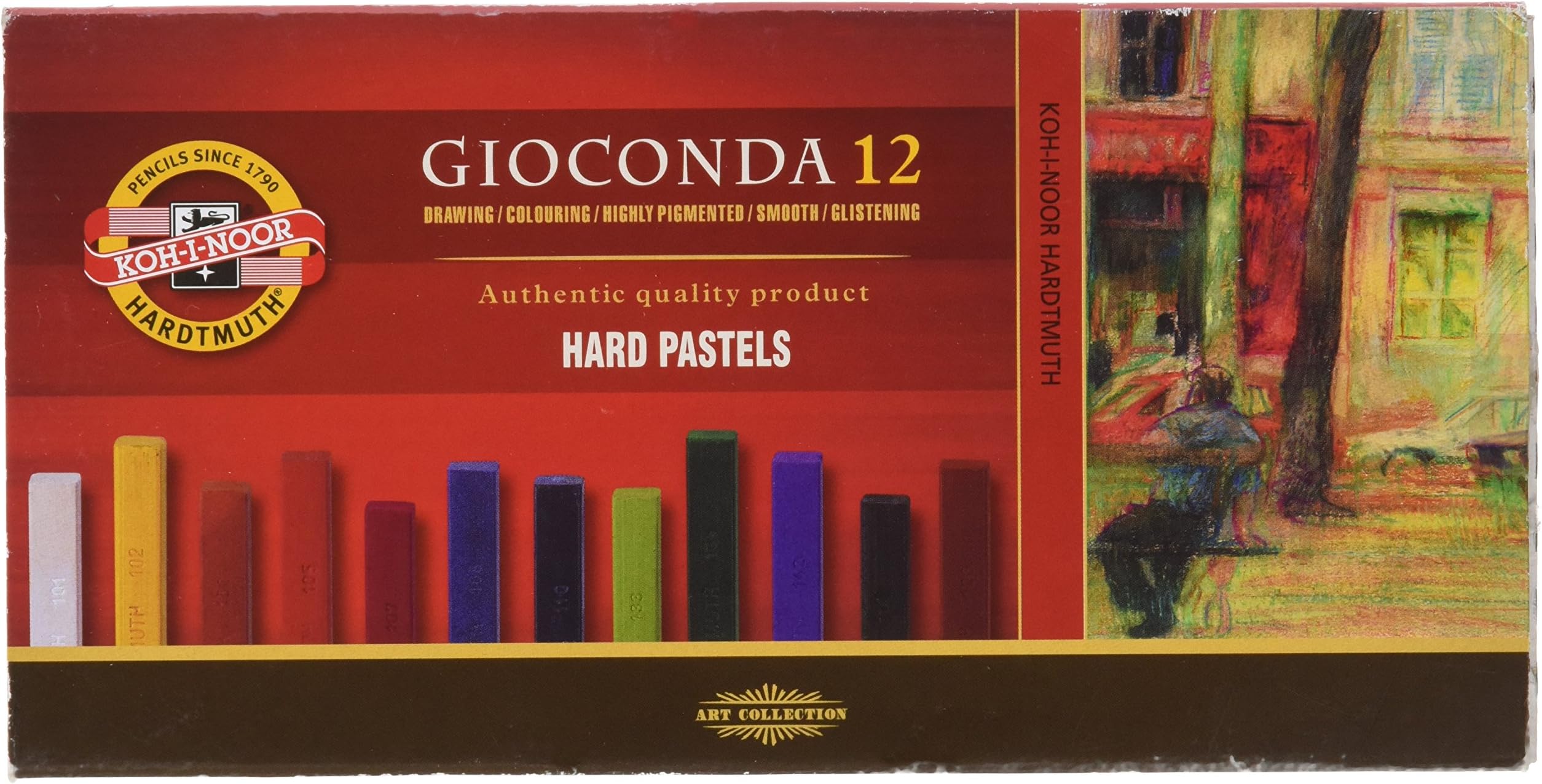 Amazon.com: Koh-I-Noor Gioconda Soft Pastel Pencil Set, 24/Each Packed ...