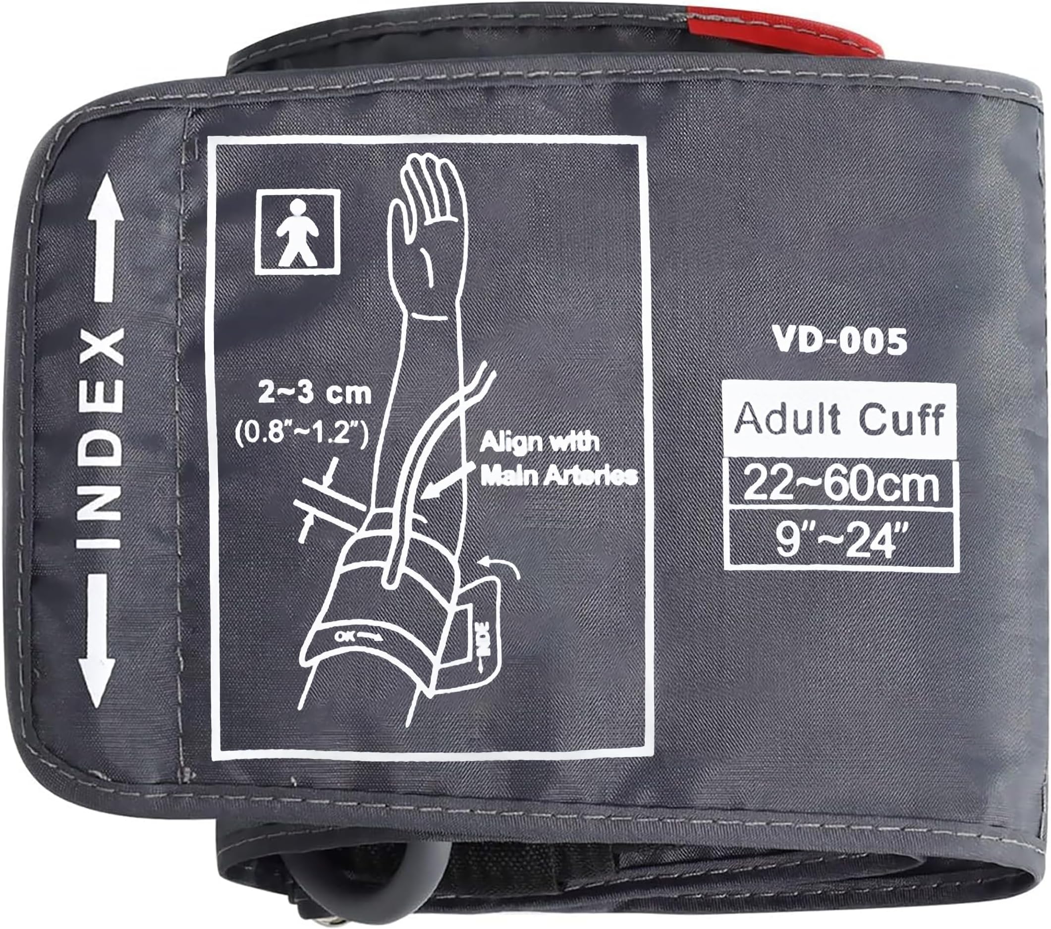 Amazon.com: ELERA Extra Large Blood Pressure Cuff (9"-24" | 22-60cm ...