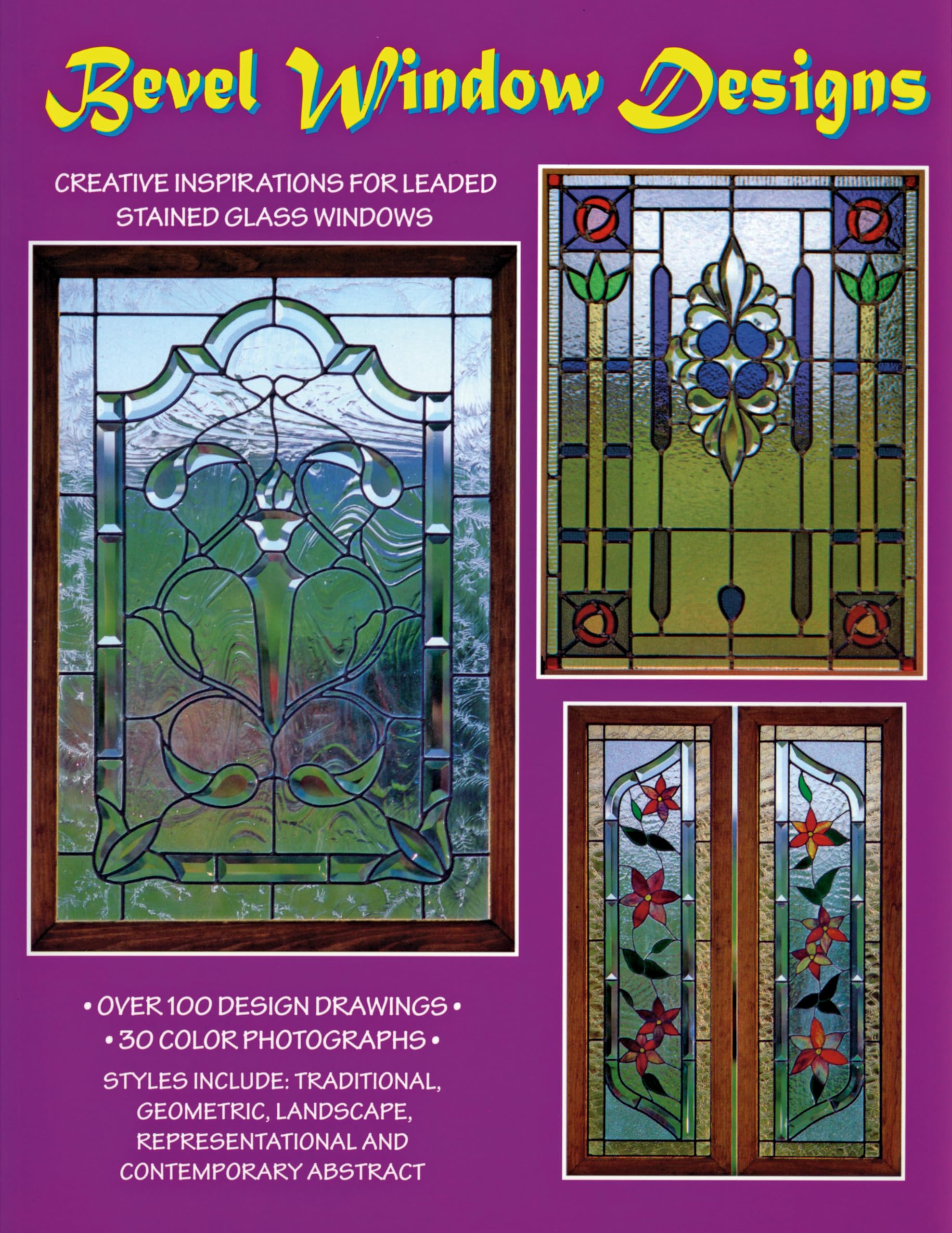 Bevel Window Designs - 100 Stained Glass Patterns: Randy Wardell & Judy ...