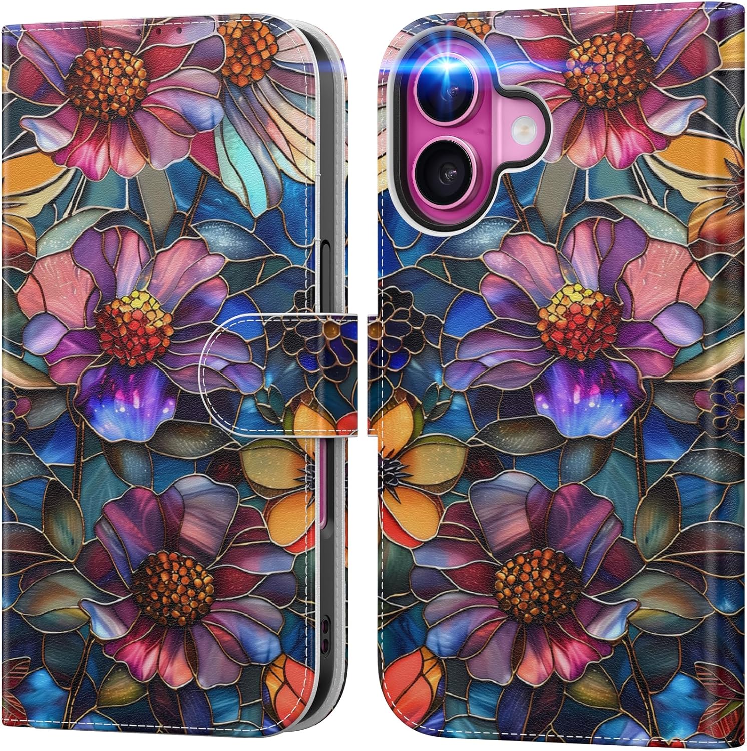 Amazon.com: DEENAKIN for iPhone 17 Wallet Case with Card Holder + Cash ...