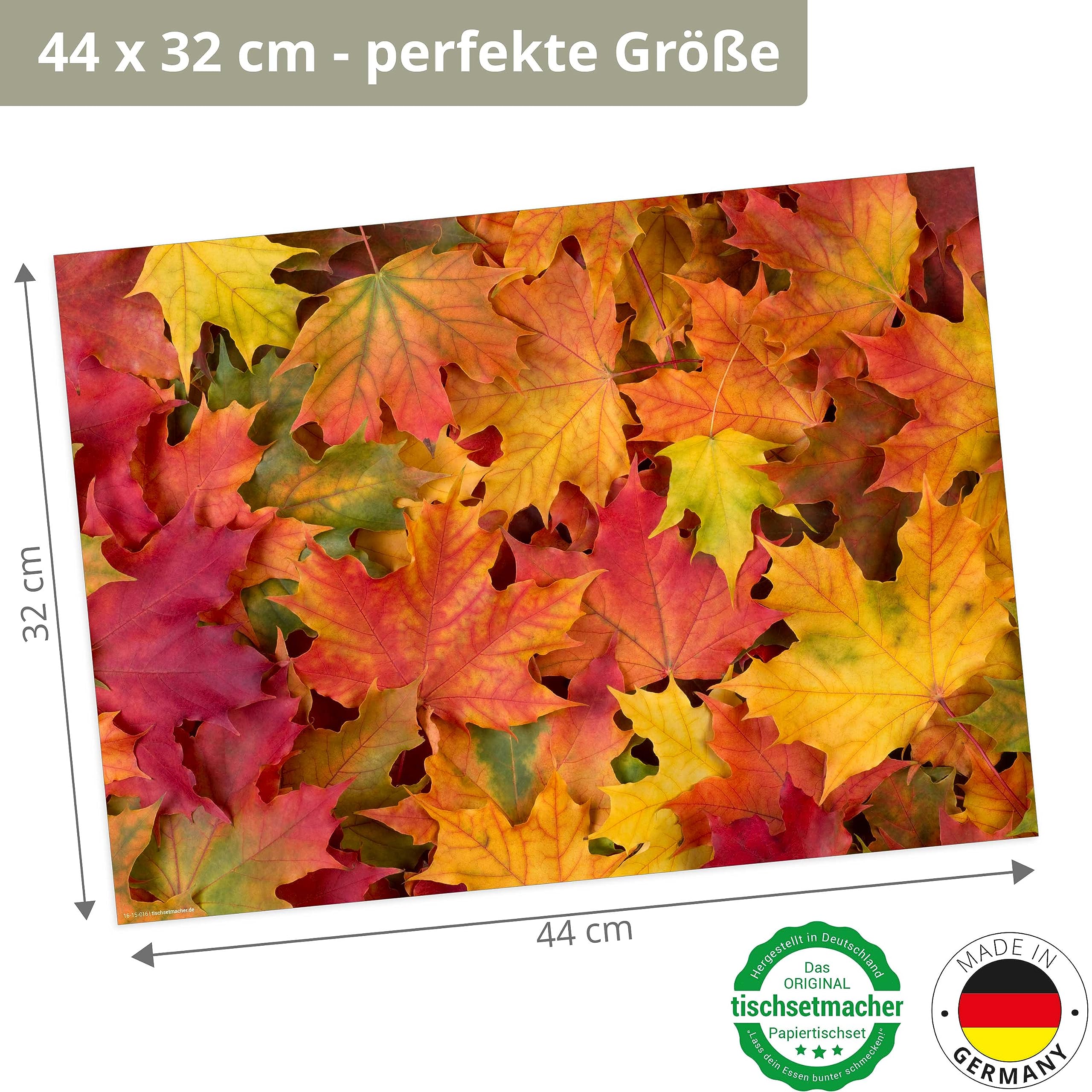 Autumn Leaves Paper Placemats