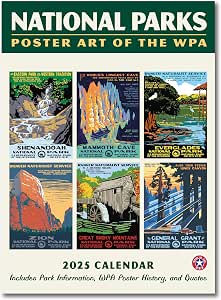 National Parks GRID WPA Wall Calendar 2025, Monthly January-December 8. ...