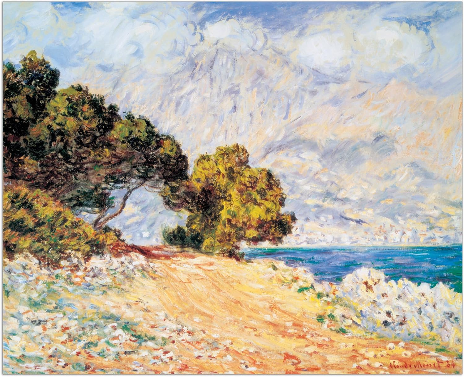 Amazon.com: Artopweb Monet - Cap Martin (Decorative Panel 39.5x32 ...