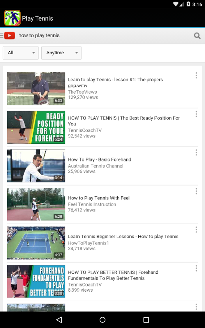 How to Play Tennis - App on Amazon Appstore