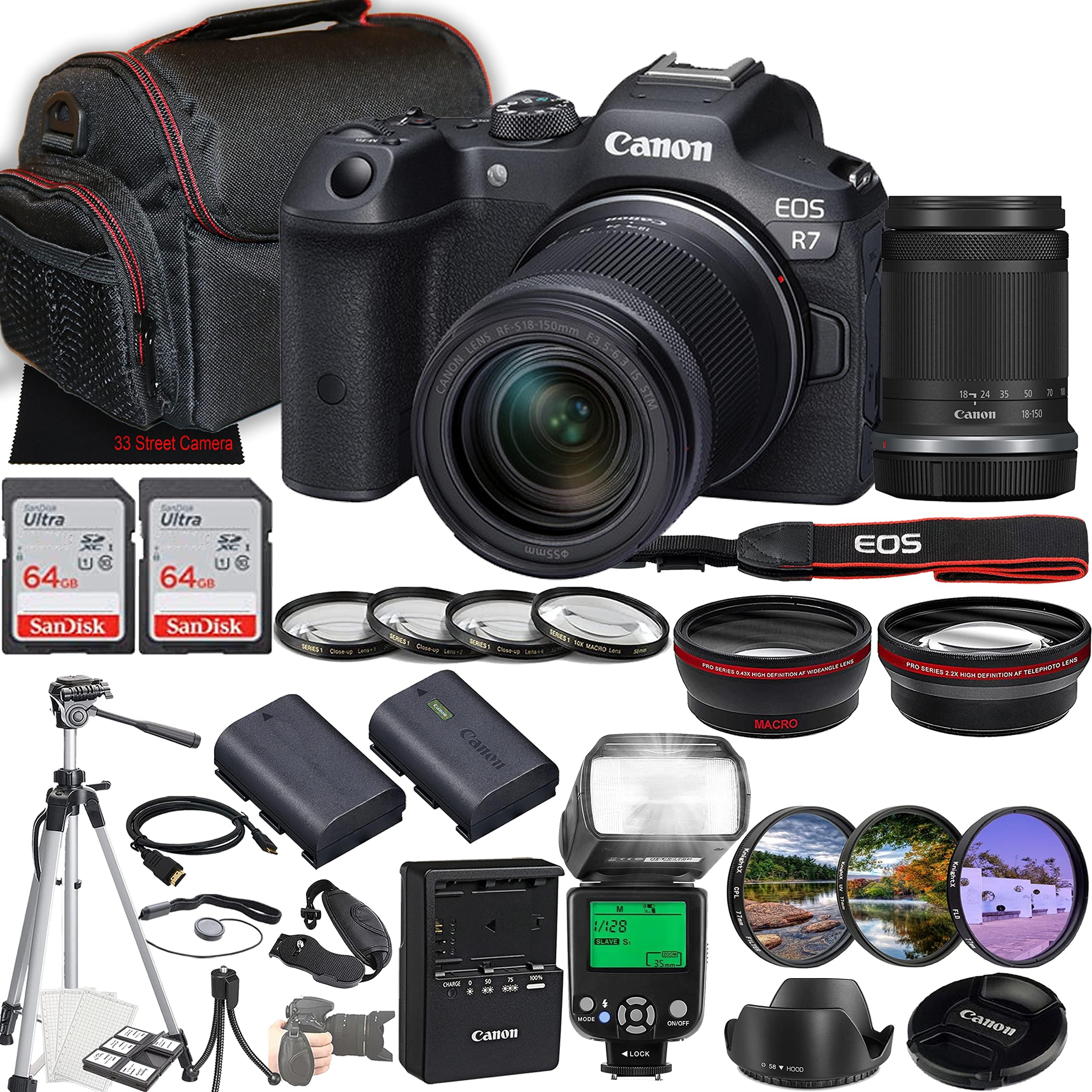 Amazon.com : Canon EOS R7 Mirrorless Camera w/RF-S 18-150mm f/3.5-6.3 ...