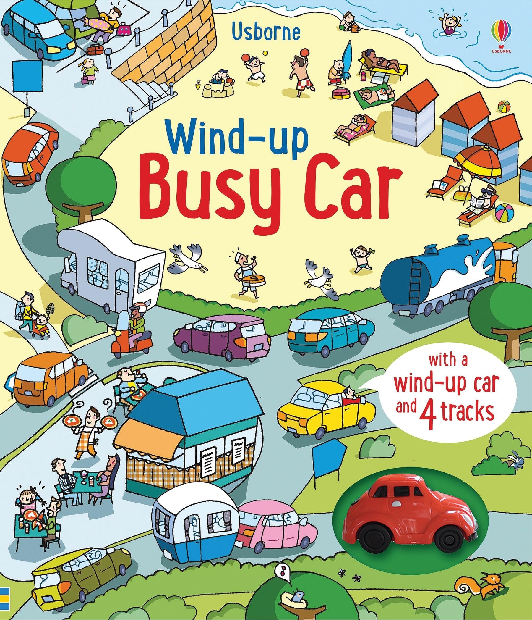 Wind-Up Busy Car (Wind-up Books): with wind-up car and 4 tracks: 1 ...