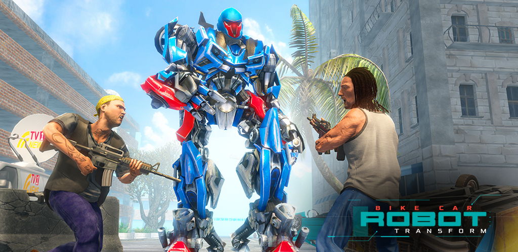 Future Robot Bike Rider & Car Driver Gangster Chase: Thrilling ...