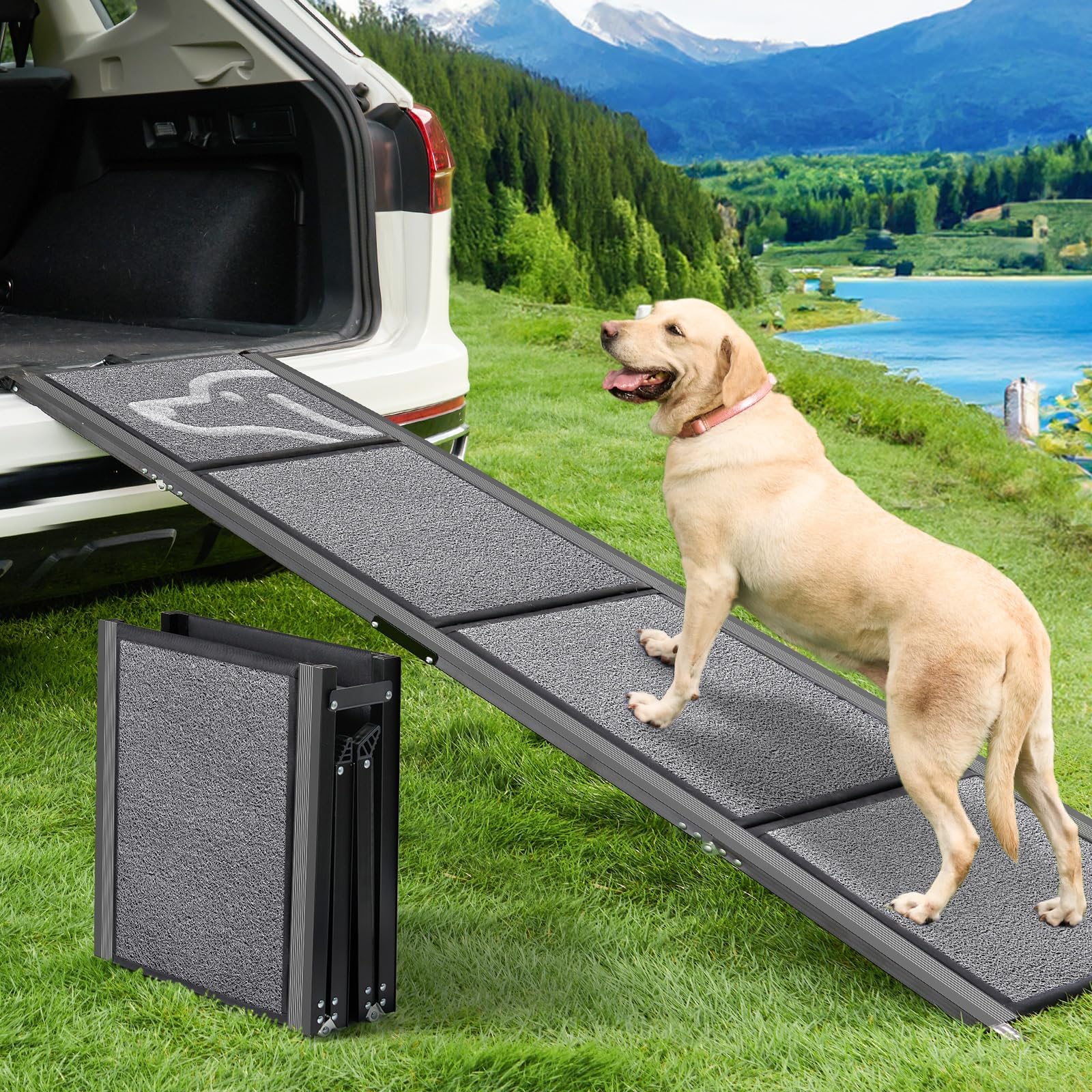 Amazon.com : Pet Gear Travel Lite Ramp with supertraX Surface for ...
