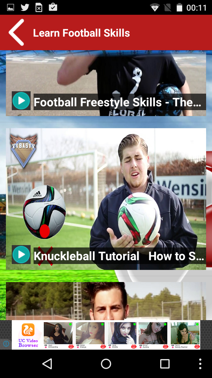 Learn Football Skills Videos - App on Amazon Appstore