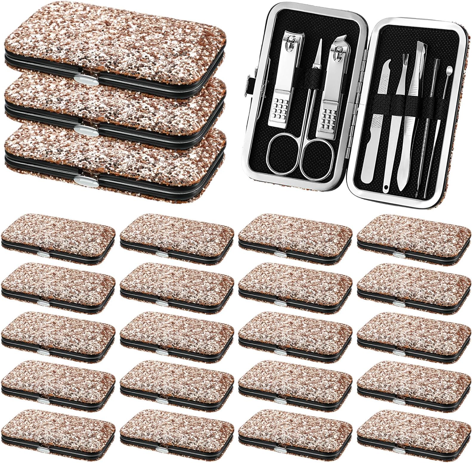 Amazon.com : Lasnten 24 Set Manicure Set Bulk Nail Clippers Grooming ...