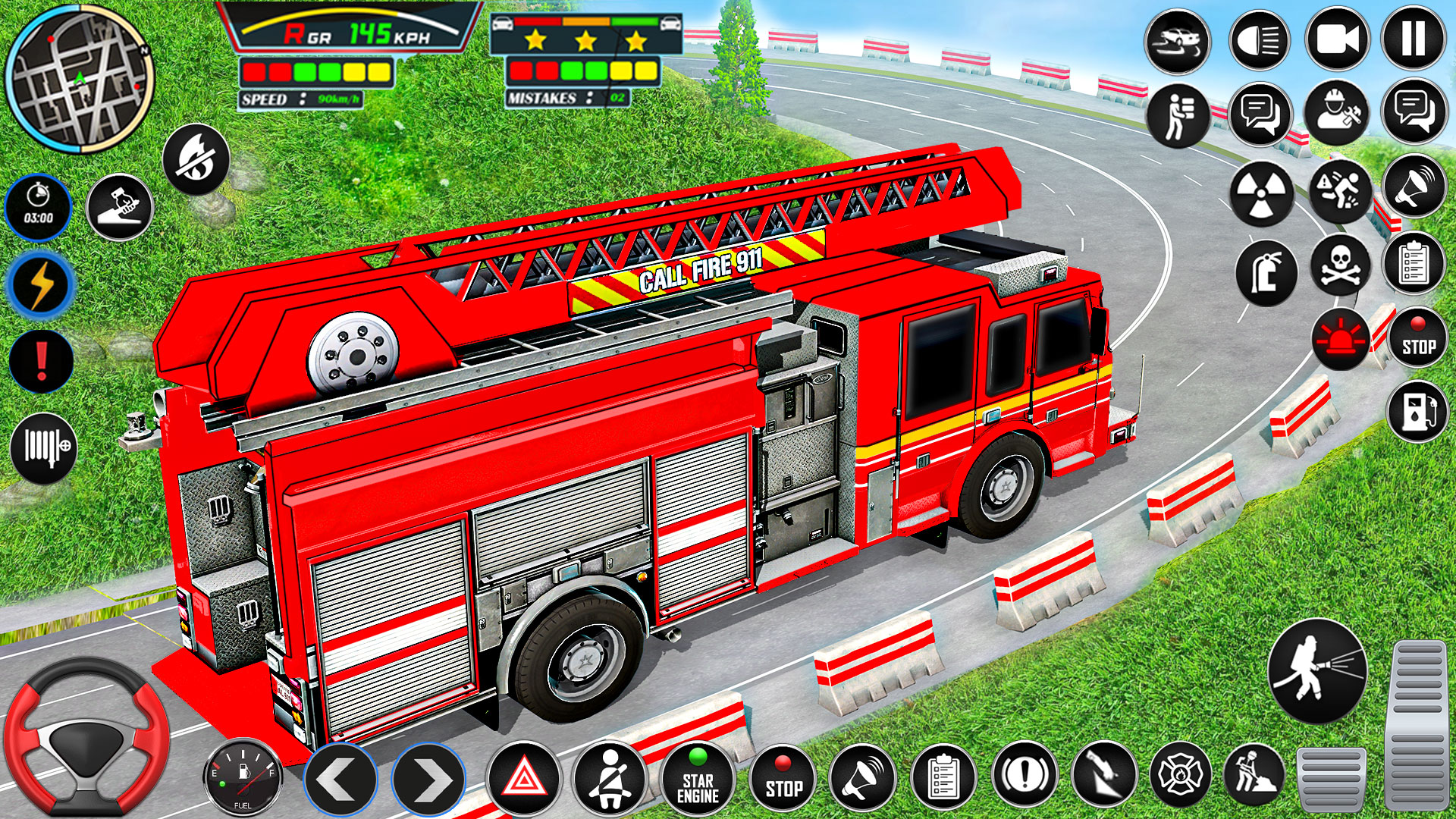 American Firefighter Truck Emergency Games 3d - City Ambulance Driving ...