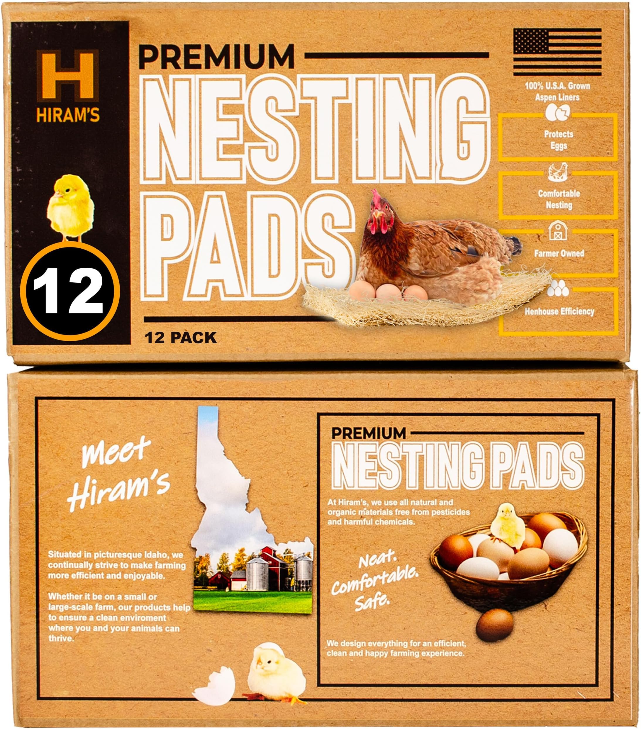 Amazon.com: Premium Aspen Excelsior Chicken Nesting Pads – 12-Pack ...