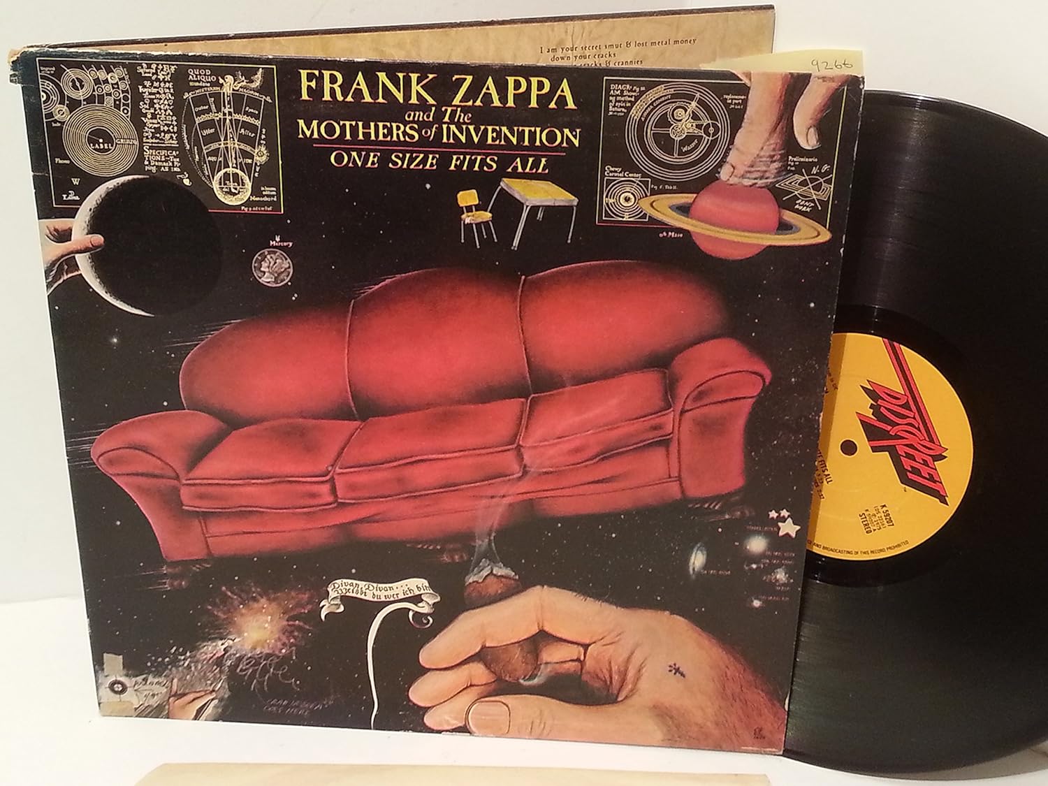 FRANK ZAPPA AND THE MOTHERS OF INVENTION one size fits all, gatefold, K ...