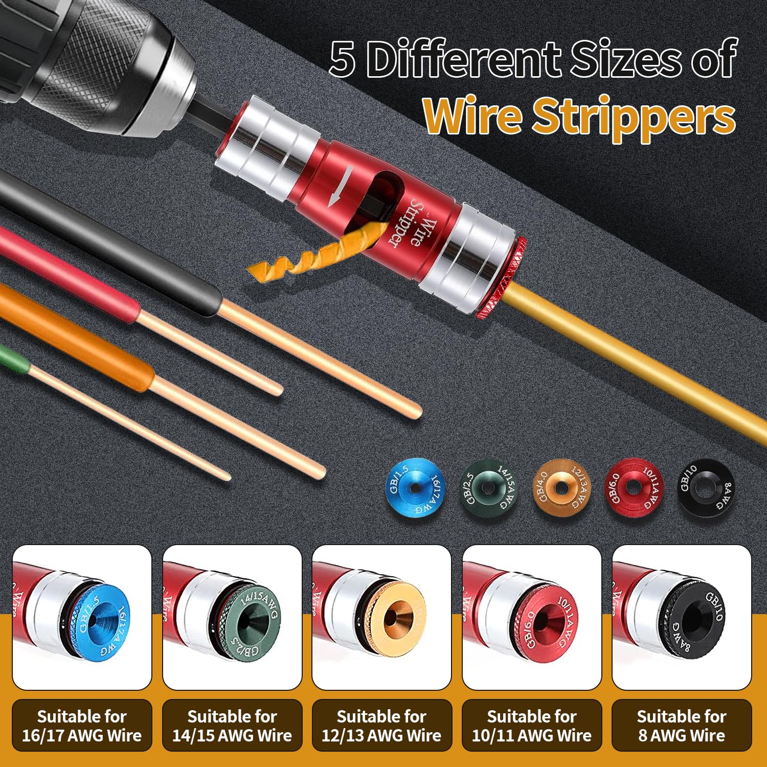 Snapklik.com : Wire Twister Tool For Drill,Wire Strippers Replace ...
