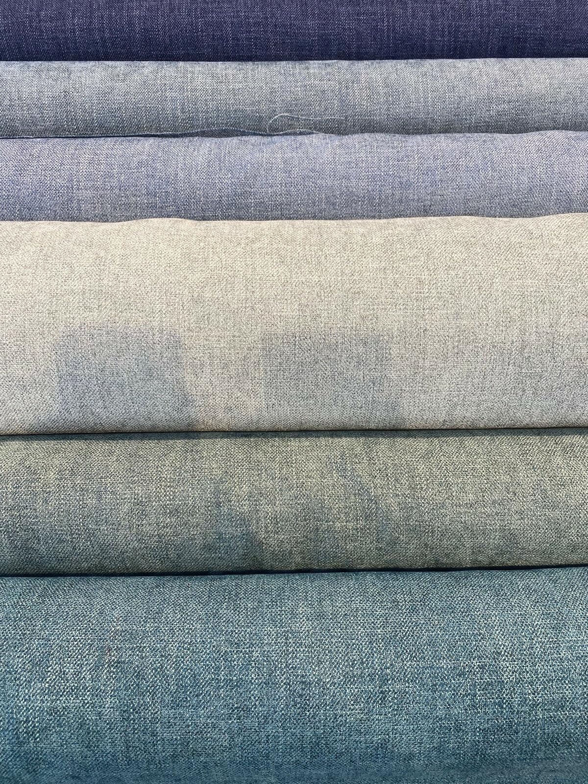 Blue Green Chenille Fabric
