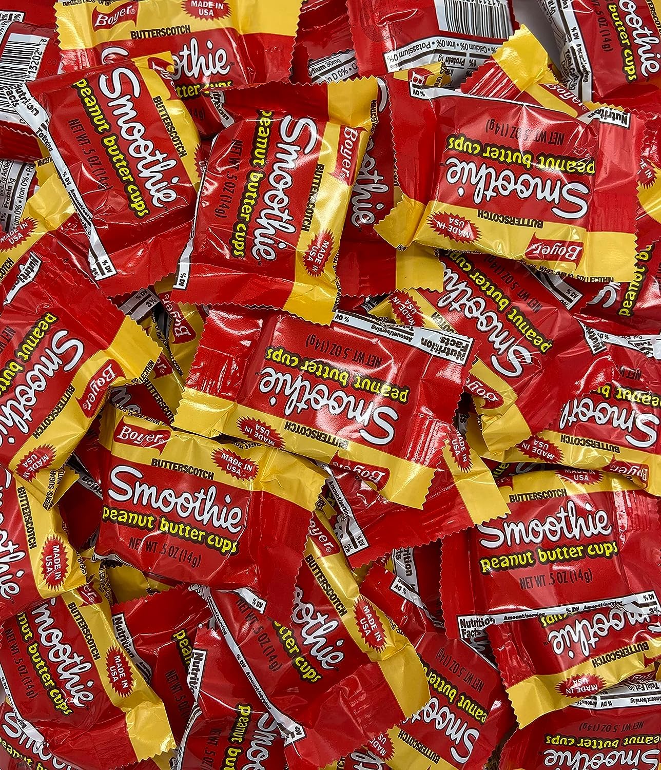 Amazon.com: Boyer Butterscotch Peanut Butter Smoothie Cup Candy - 3 ...