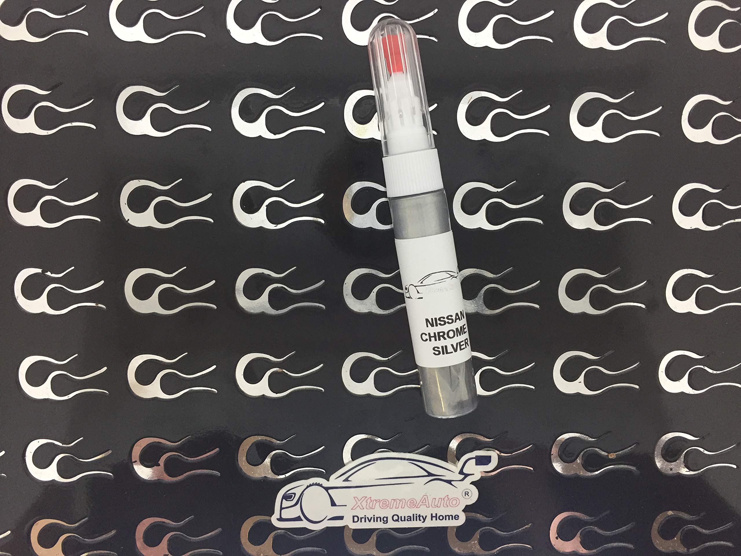 Xtremeauto CHROME SILVER PAINT ALLOY WHEEL TOUCH UP REPAIR KIT 15ML ...