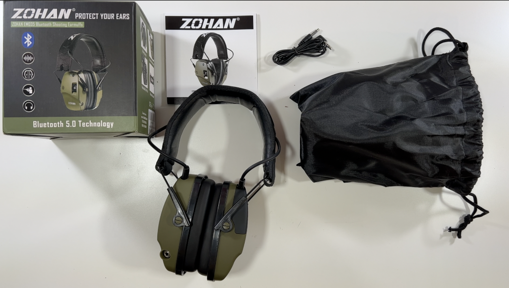 Watch ZOHAN EM035 Bluetooth Range Ear Protection Unboxing on Amazon Live