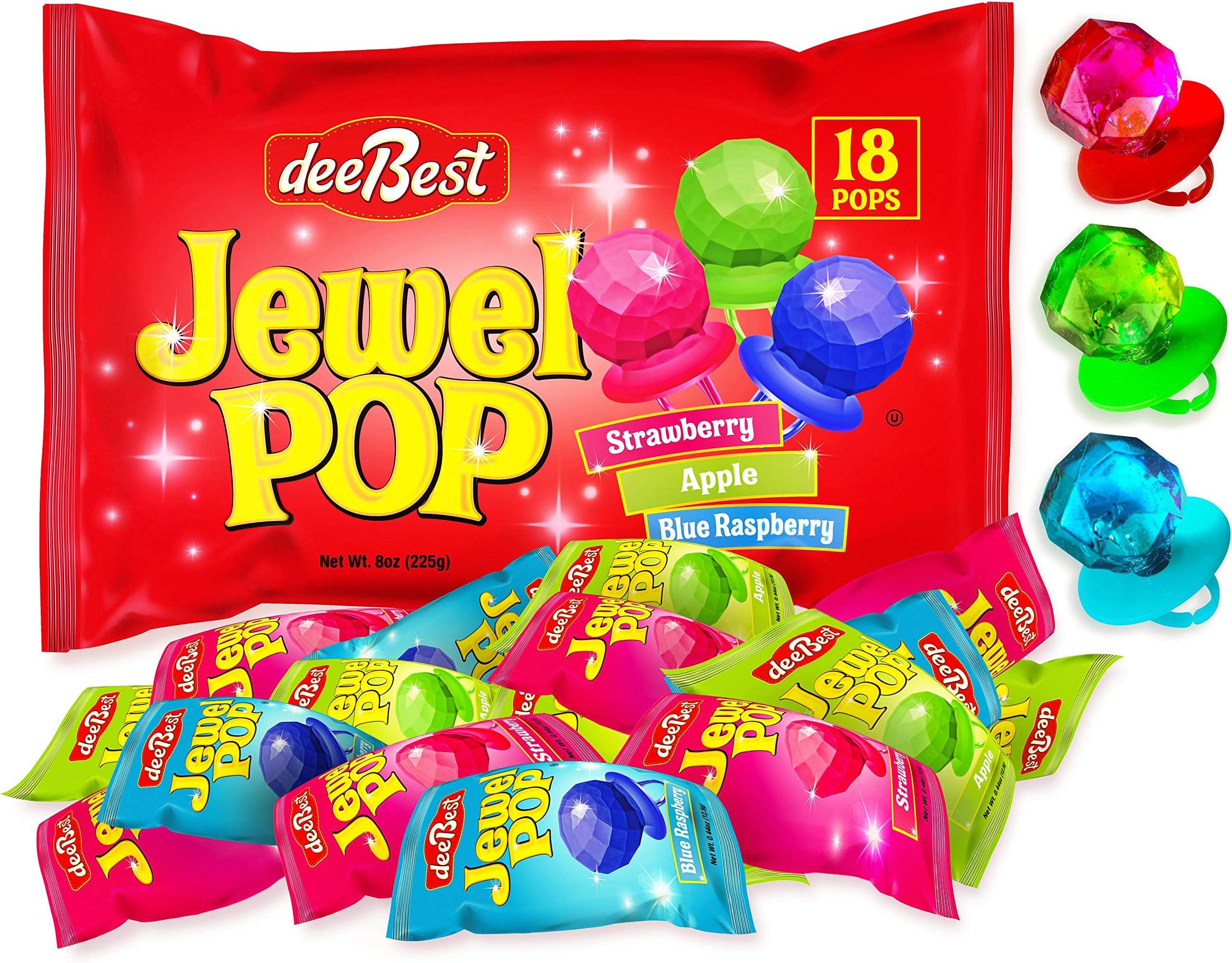 Amazon.com : Candy Variety Pack - 4 Count Assorted Lollipops - Ring Pop ...